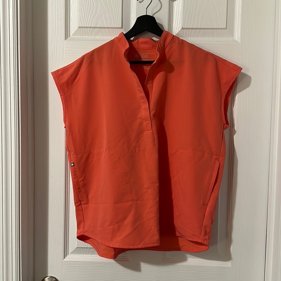 Figs | Tops | Figs Hot Coral Rafaela | Poshmark
